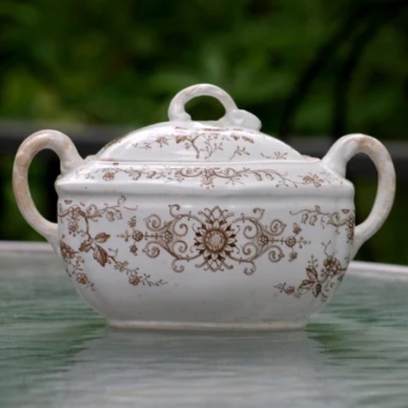 Alfred Meakin Melton England | Dining | Vintage Brown And White Alfred ...